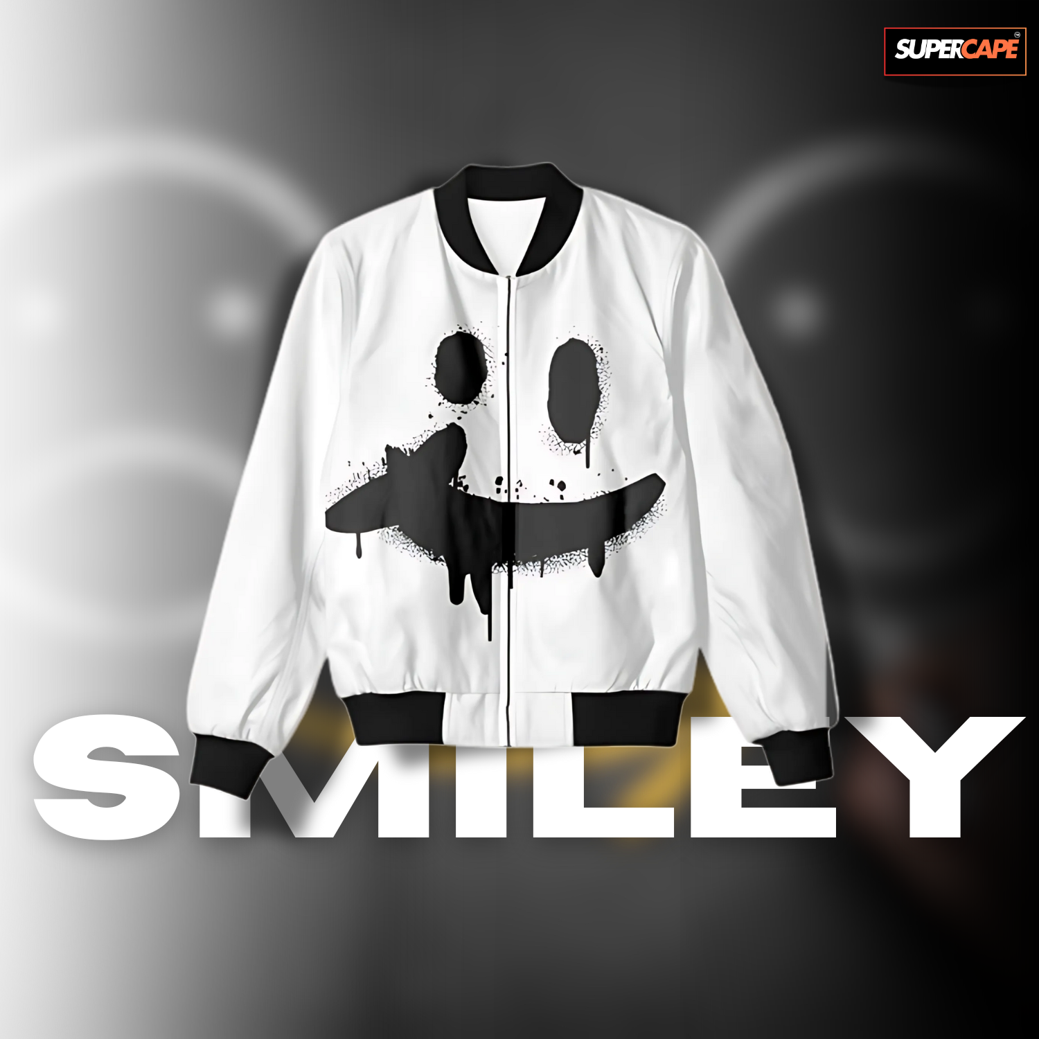 Smiley Bomber Jacket – SuperCape